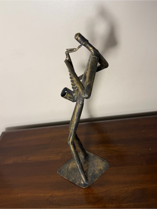 Z Gallerie | Accents | Z Gallerie Brutalist Style Saxophone Player Tube ...